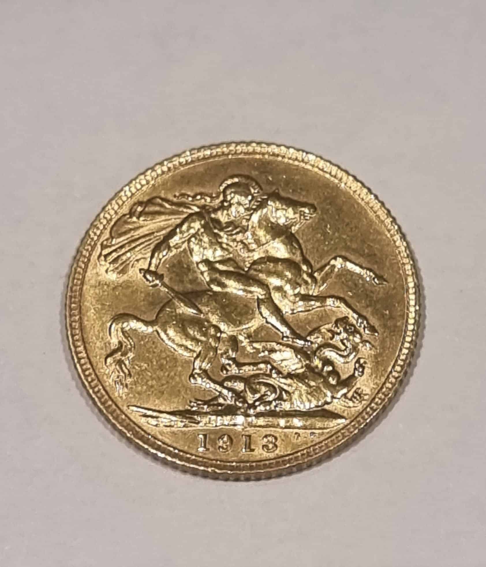 1913 Gold Sovereign - King George V - London - Gold Bullion Dealers ...